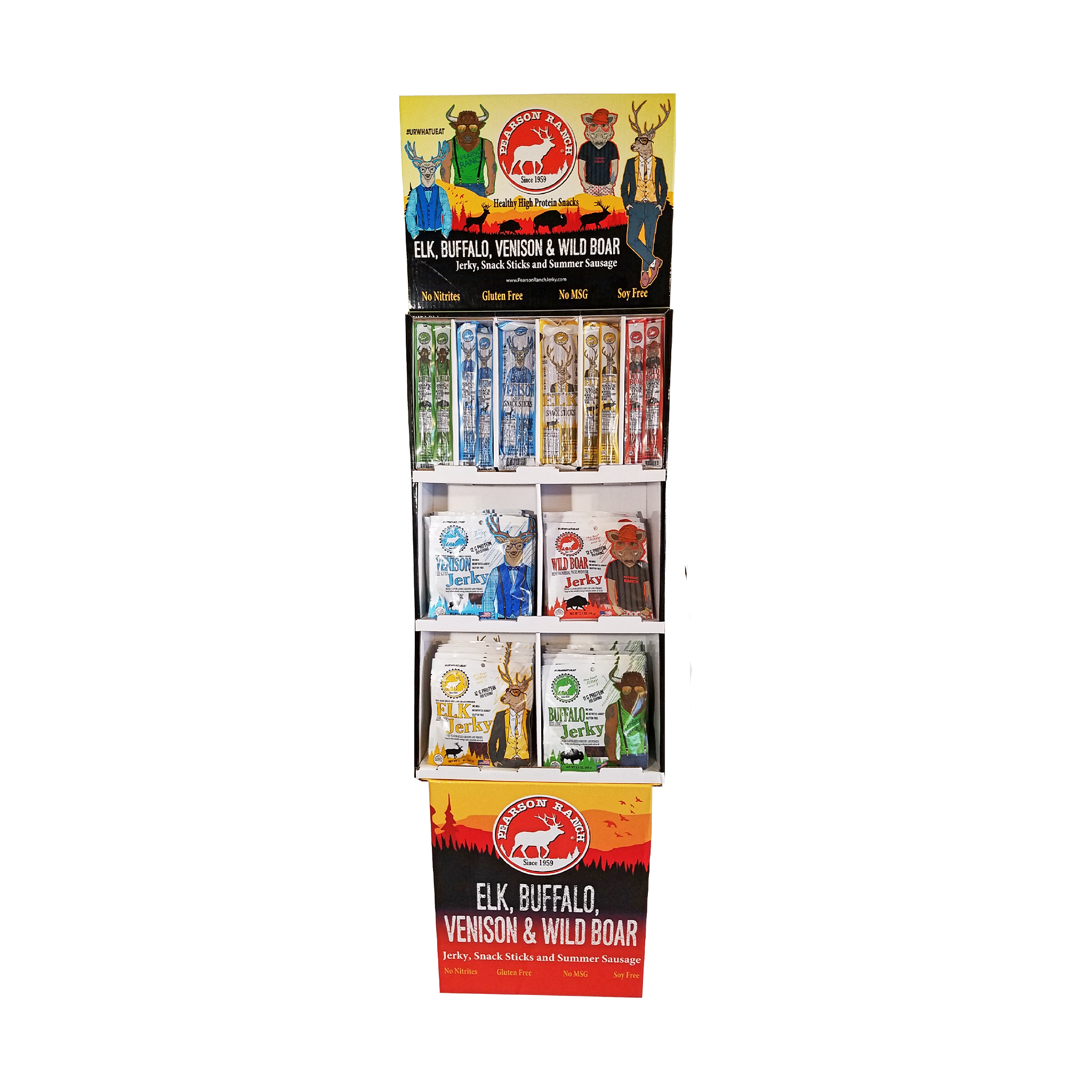 Wholesale 102 Count C POP Shipper Display – Pearson Ranch Jerky