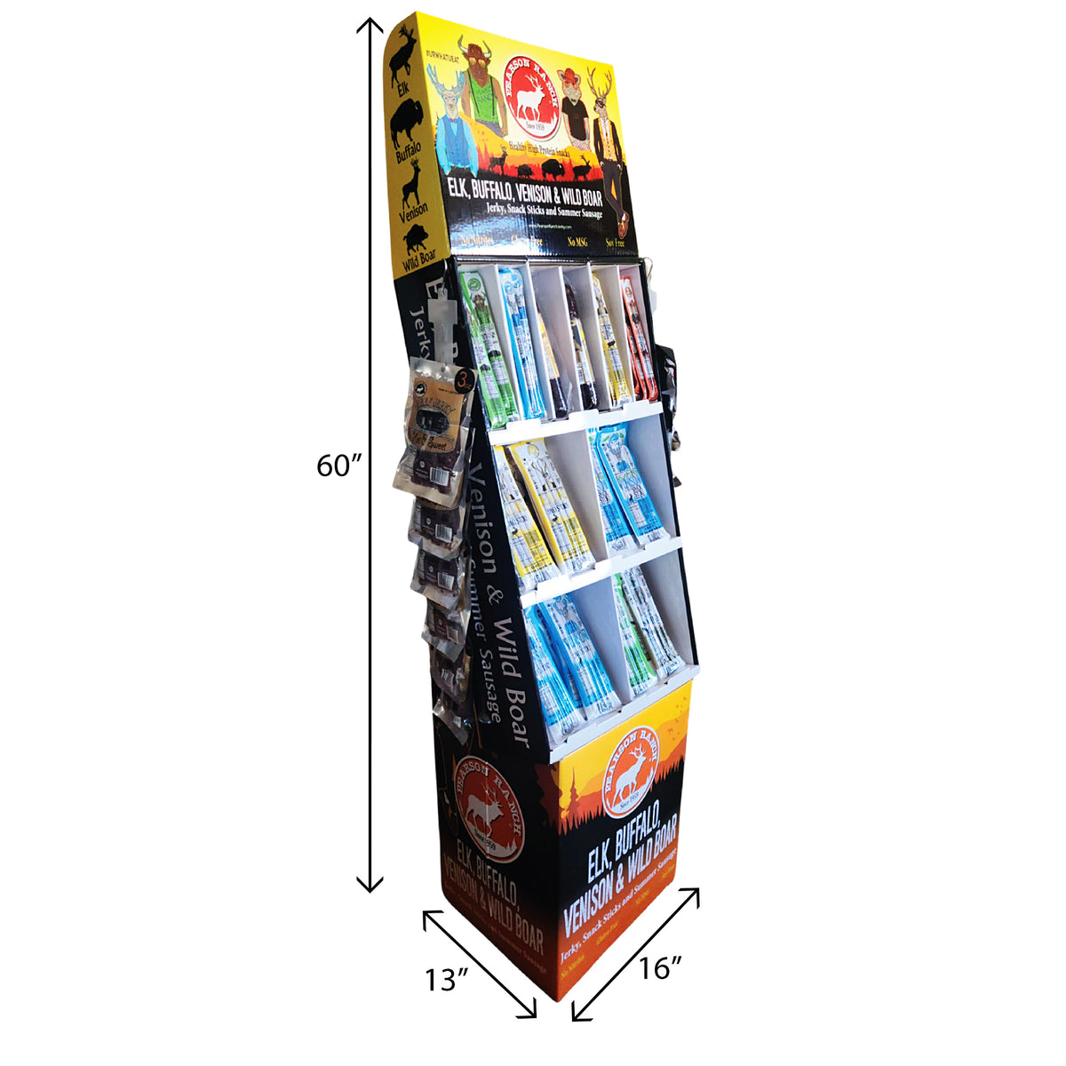 Wholesale 164 Count Snack Sticks Shipper Display, Clip Strips ...