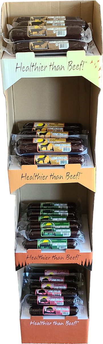 Wholesale 48 Count Summer Sausage POP Tower Display | Pearson Ranch Jerky