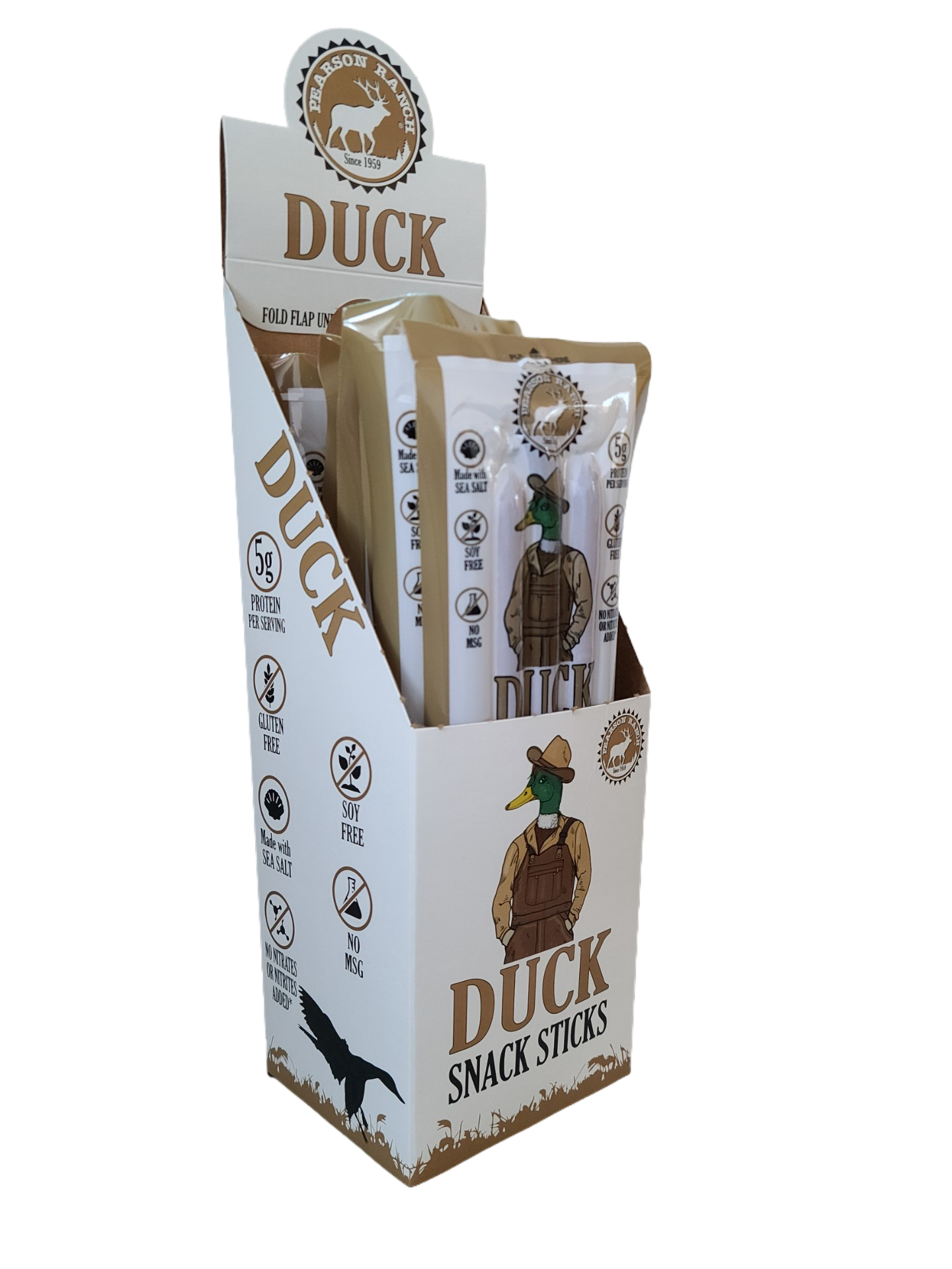Wholesale Duck Snack Stick - 6 count multi-pack caddy – Pearson Ranch Jerky