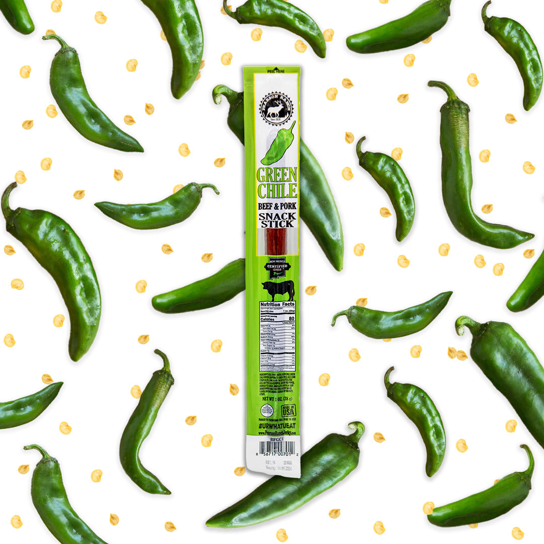 Wholesale Green Chile Beef & Pork Snack Stick | Pearson Ranch Jerky
