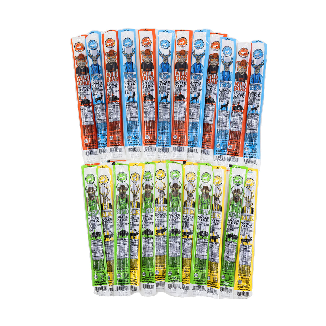 Snack Attack - Snack Stick Variety Pack - Elk, Bison, Beef – Pearson ...