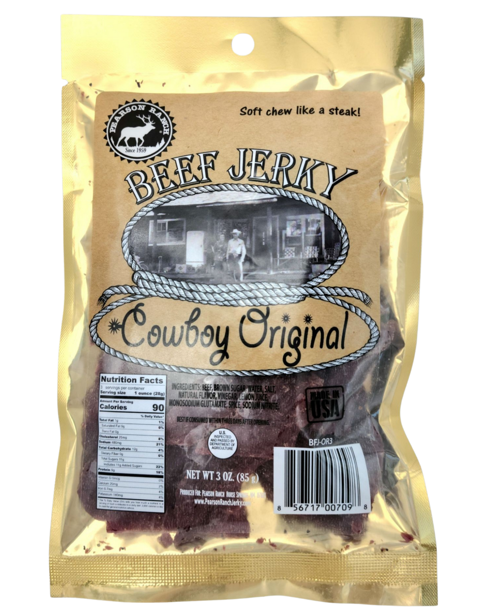 Wholesale Cowboy Original Beef Jerky 3oz - (order qty EACHES / INNER 12 ...